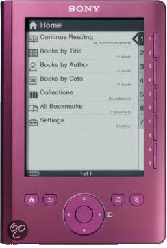 Specificaties van Sony Reader Pocket Edition PRS-300 Roze - Tweakers