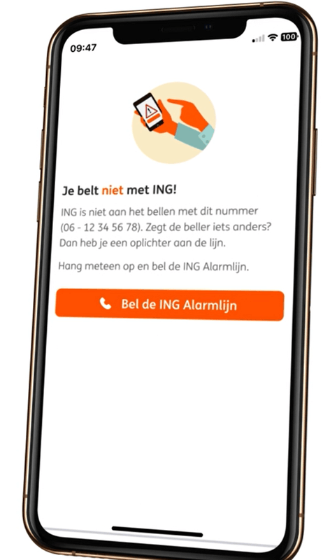 ING-app krijgt knop om te checken of klant gebeld wordt door de bank ...