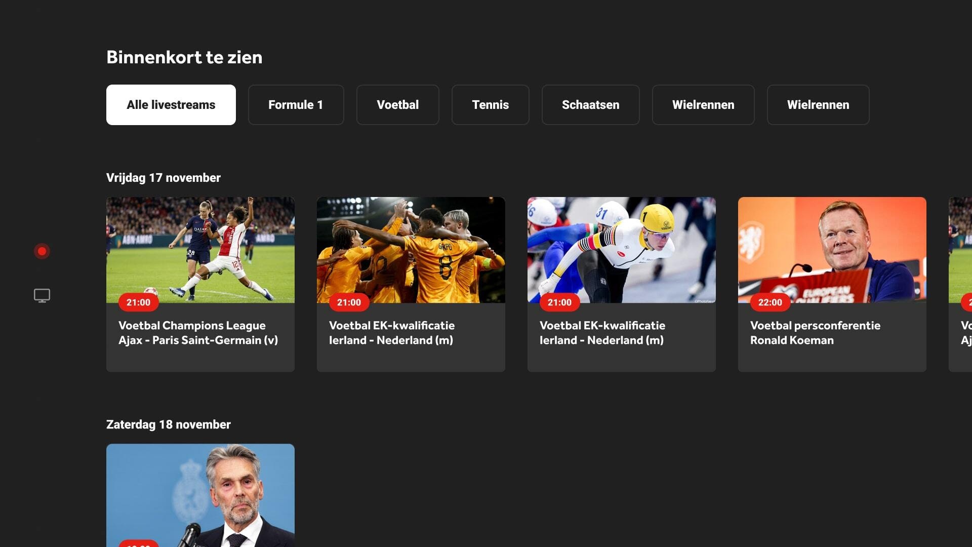 NOS Live-app komt uit voor platforms Ziggo en KPN - Tweakers