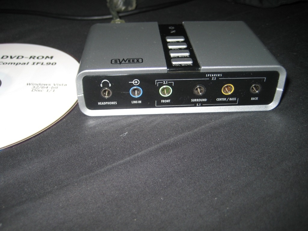 Sweex 7.1 External USB Sound Card - Verwijderd - Product reviews - Tweakers