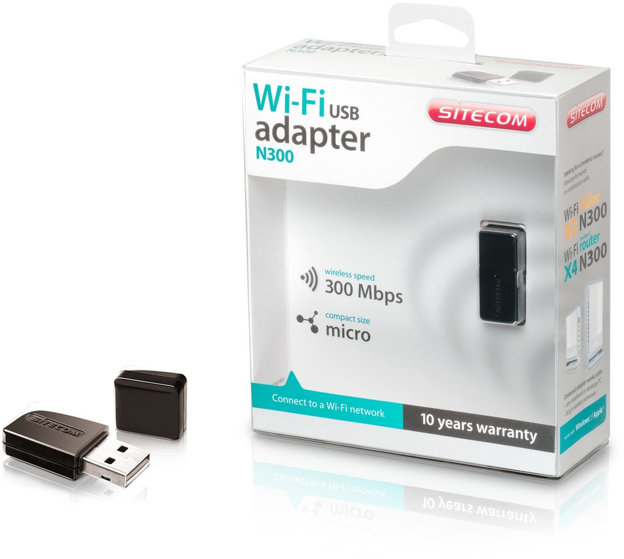 Specificaties van Sitecom WLA-2100 N300 USB Adapter - Tweakers