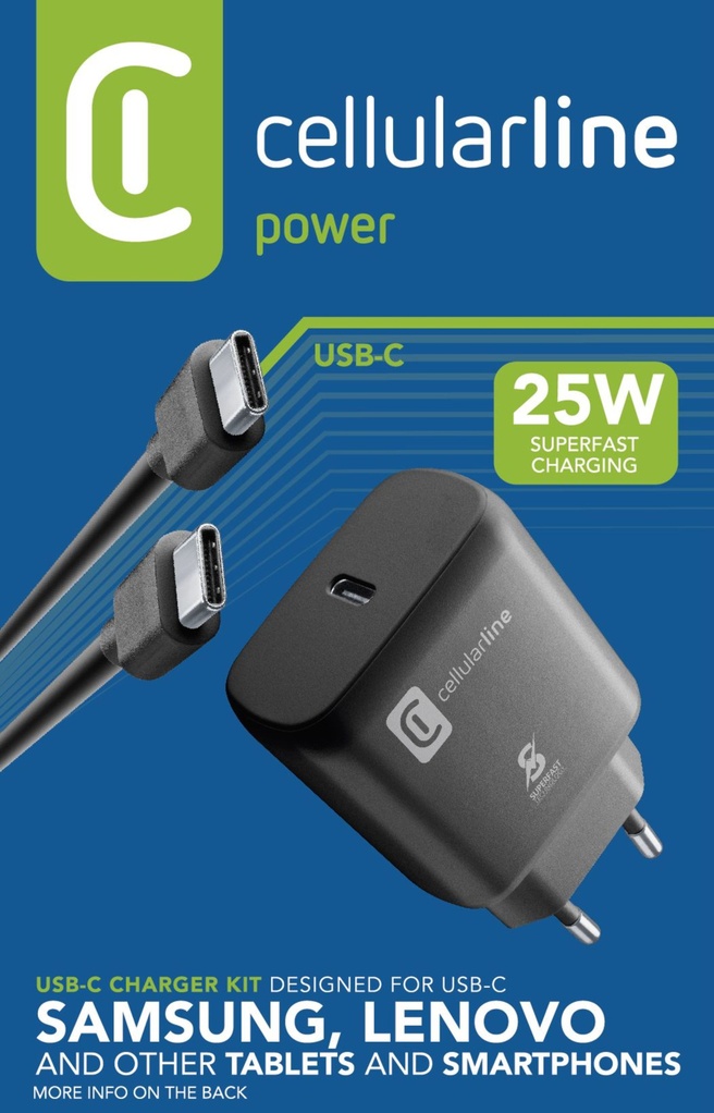Cellular Line USB-C Charger Kit - Kenmerken - Tweakers