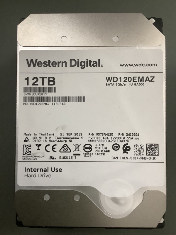 WD EMAZ "White Label", 12TB aangeboden - Vraag & Aanbod - Tweakers