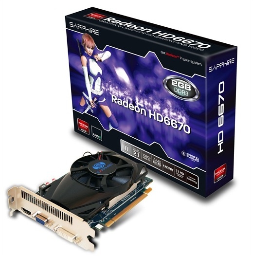Specificaties van Sapphire Radeon HD 6670 2GB DDR3 - Tweakers