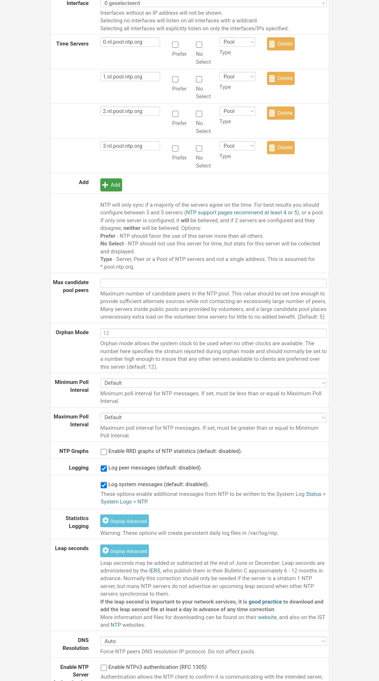 Does my NTP status look right? : r/PFSENSE