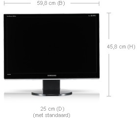 Specificaties van Samsung Syncmaster 2693HM Zwart - Tweakers