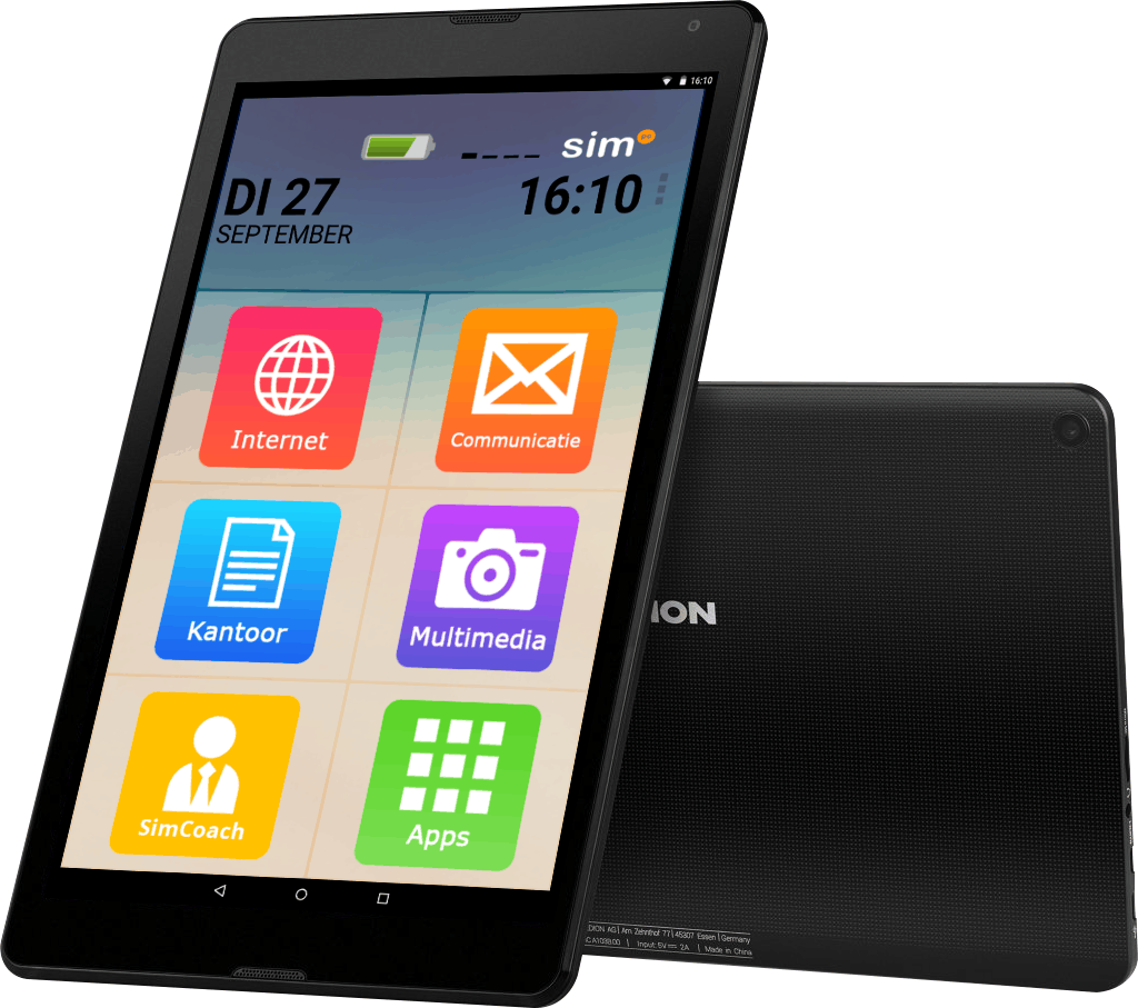 Specificaties van Medion SimTab 3 Zwart - Tweakers