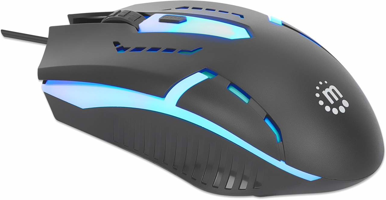 Specificaties van Manhattan RGB LED Wired Optical USB Gaming Mouse ...