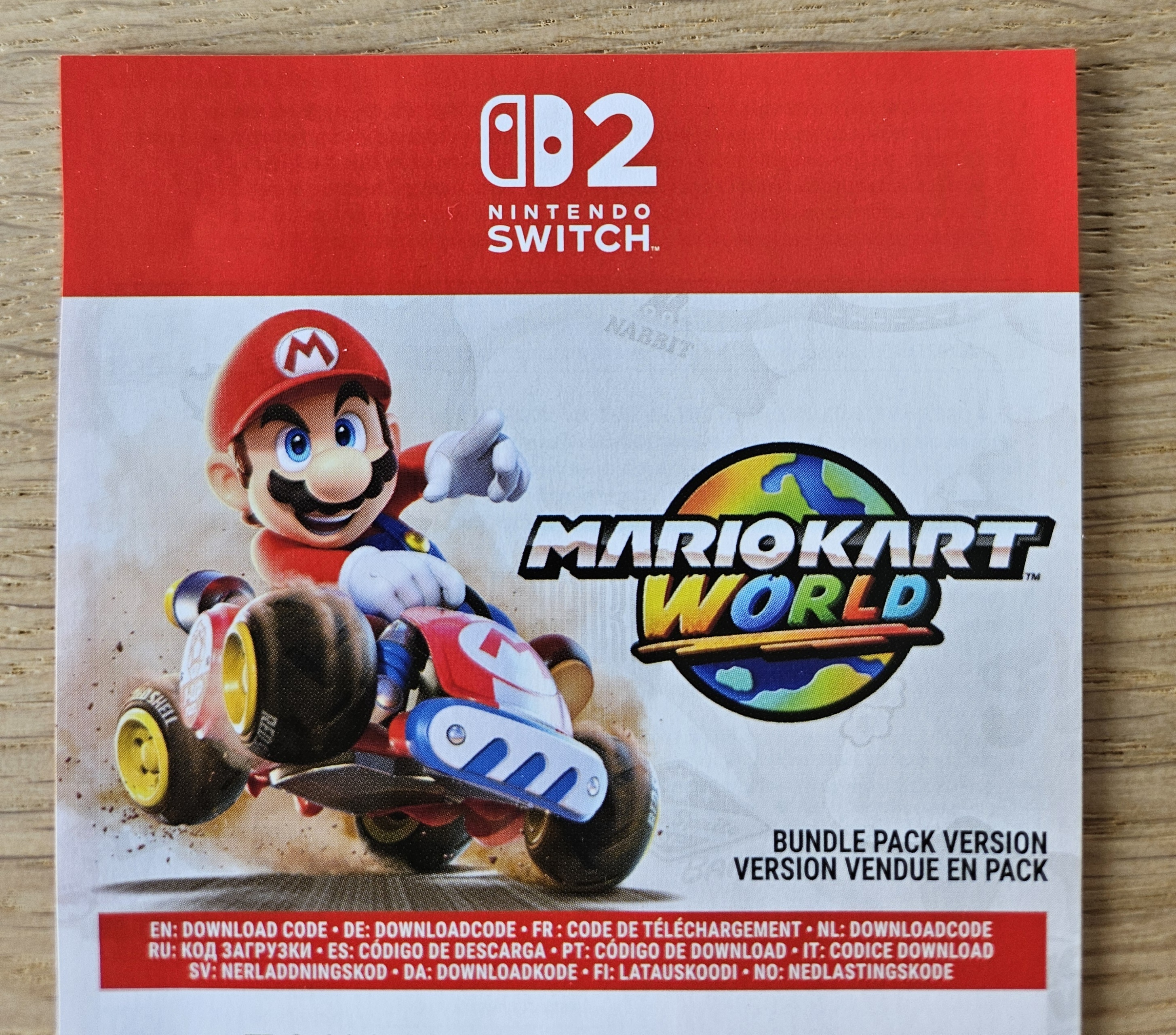 Mario Kart World downloadcode aangeboden - Vraag & Aanbod - Tweakers