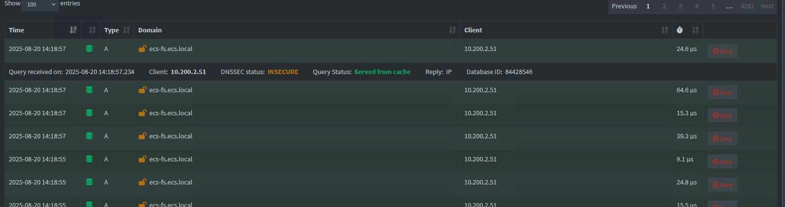 Print Spooler met heel hoge dns query count - Windows clients - GoT
