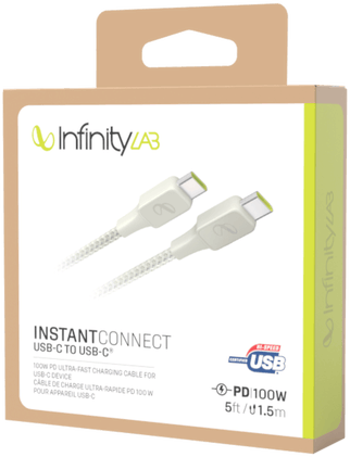Specificaties van InfinityLab InstantConnect USB-C to USB-C Wit - Tweakers
