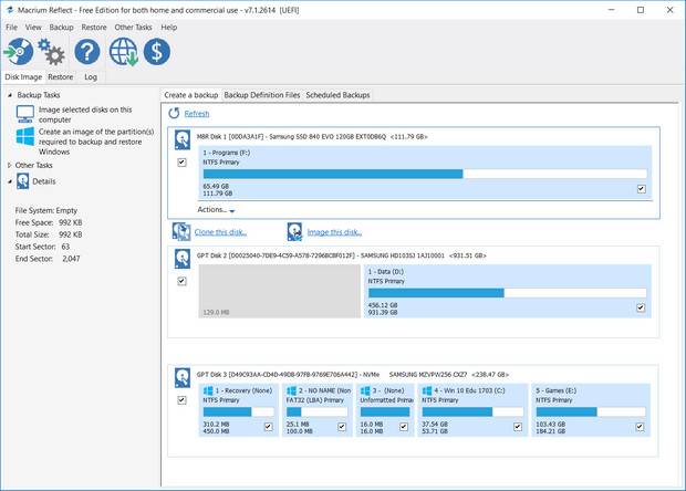 Macrium Reflect - Kenmerken - Tweakers