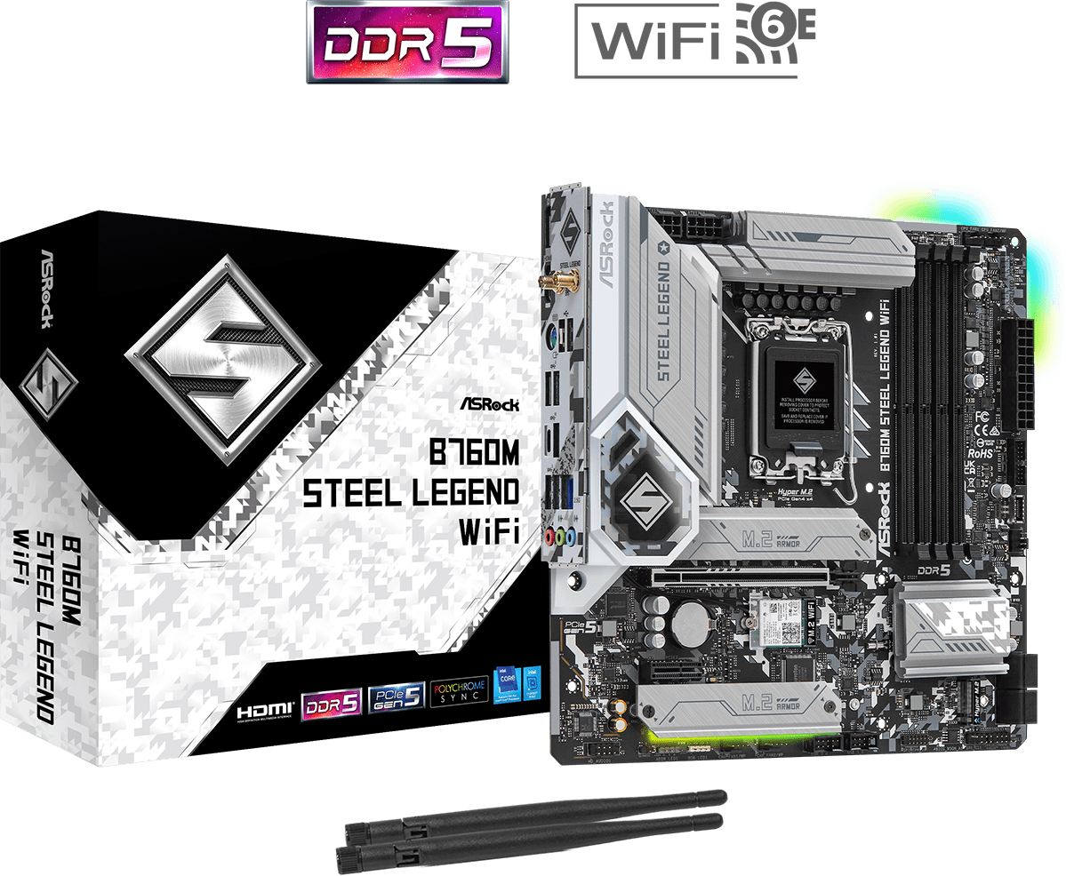 Specificaties van ASRock B760M Steel Legend WiFi - Tweakers