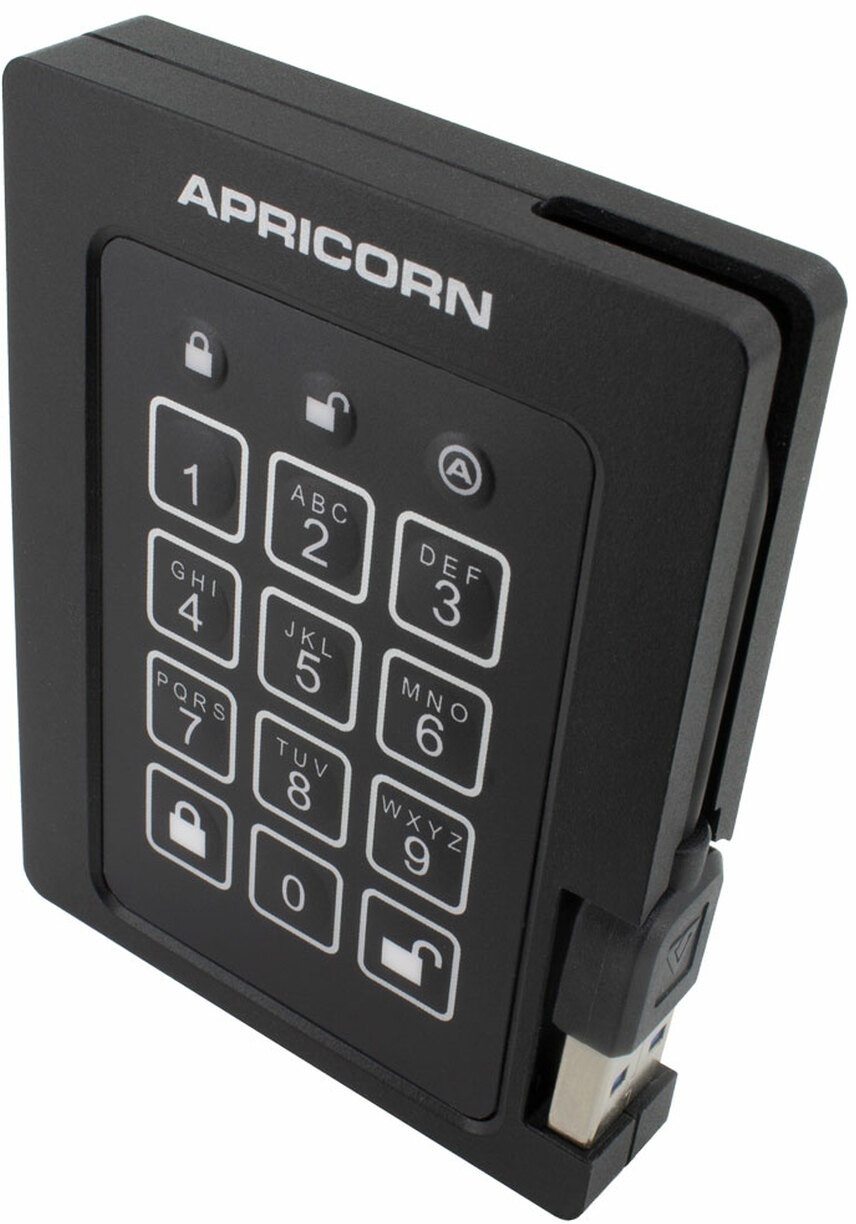 Specificaties van Apricorn Aegis Padlock SSD 2TB Zwart - Tweakers
