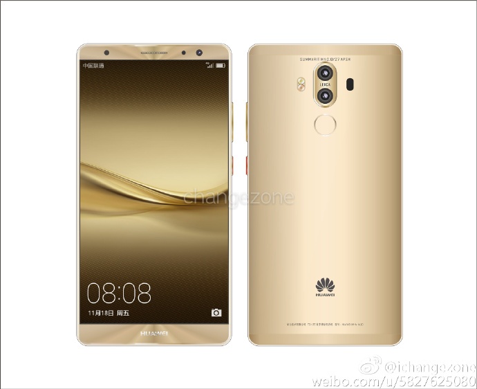 Renders tonen vermoedelijk Huawei Mate 9-smartphone - update - Tweakers