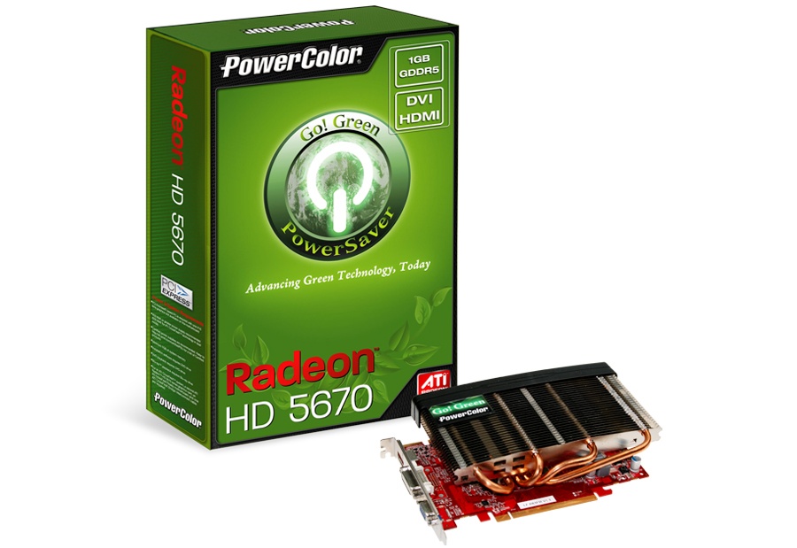 Powercolor GO! GREEN HD5670 1GB GDDR5: beste prijs - Tweakers