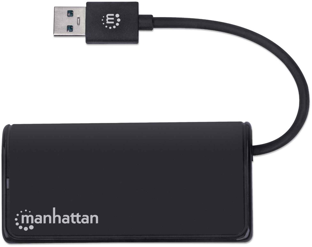Manhattan USB-A Hub, 4x USB-A Ports, 5 Gbps (USB 3.2 Gen1), Bus Power ...