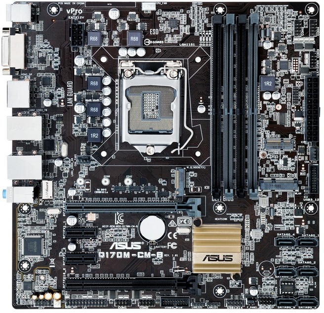 Asus Q170M-CM-B - Kenmerken - Tweakers