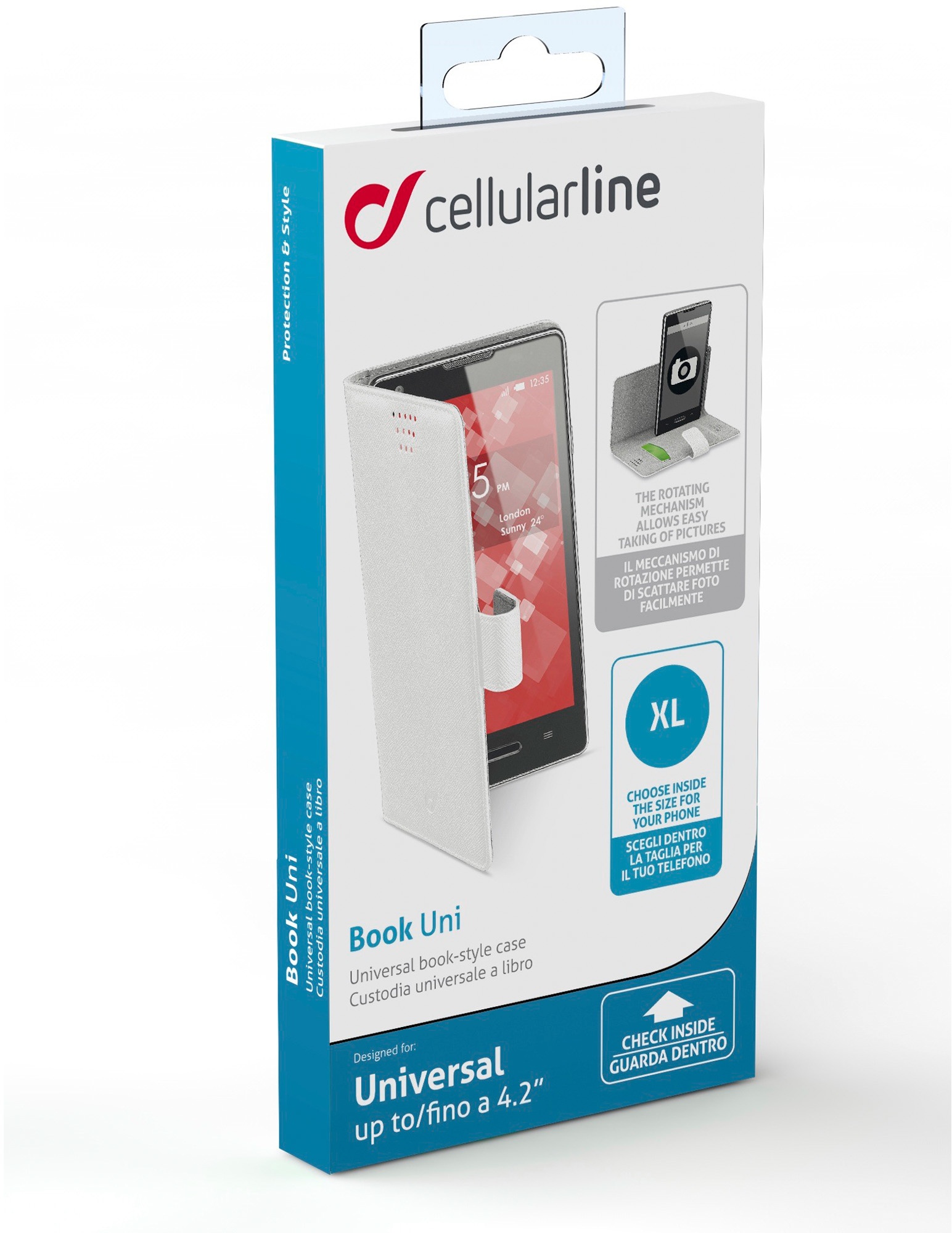 Cellular Line BOOK UNIVERSAL Wit - Kenmerken - Tweakers