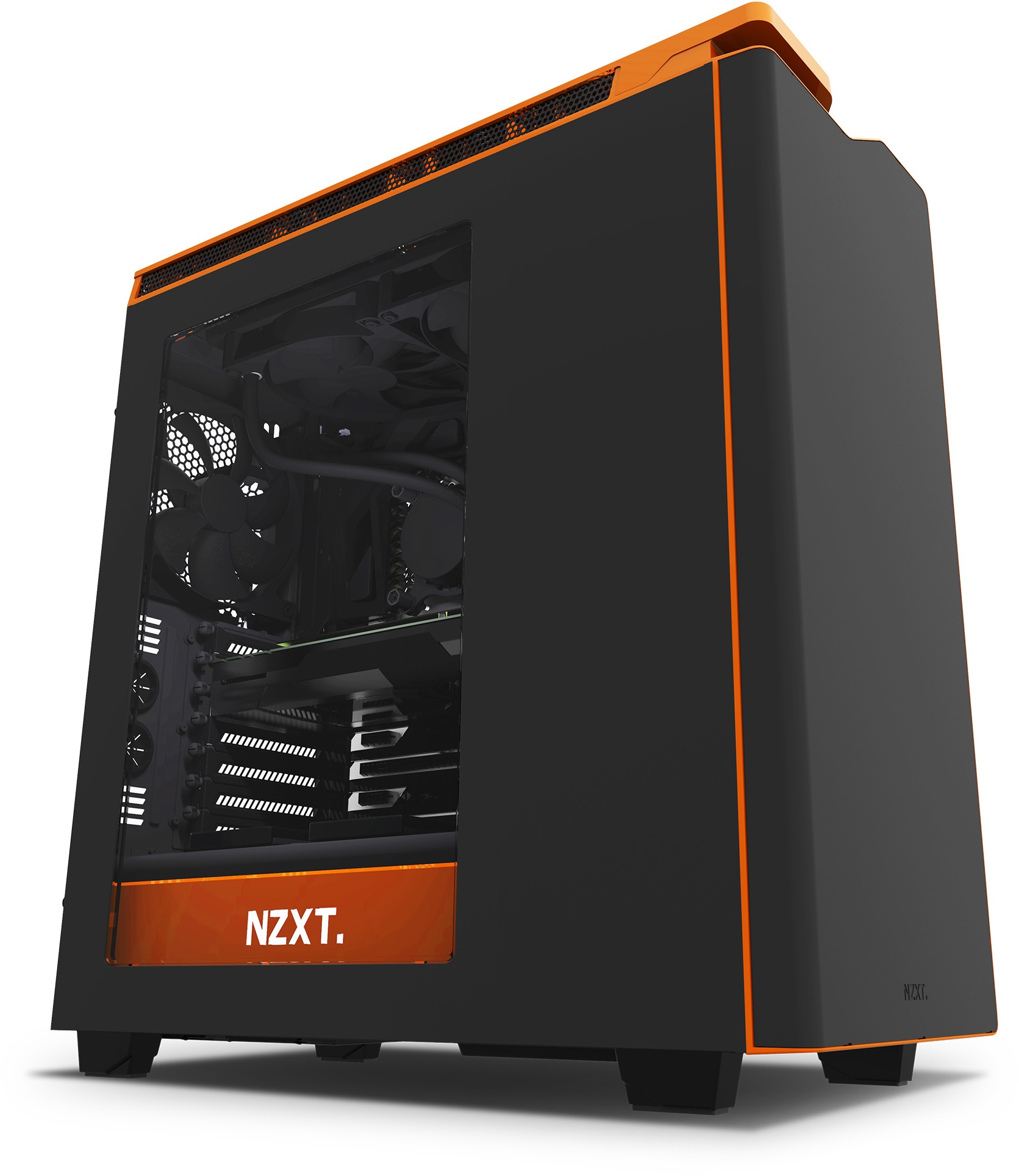 NZXT H440 New Edition Zwart/Oranje: beste prijs - Tweakers