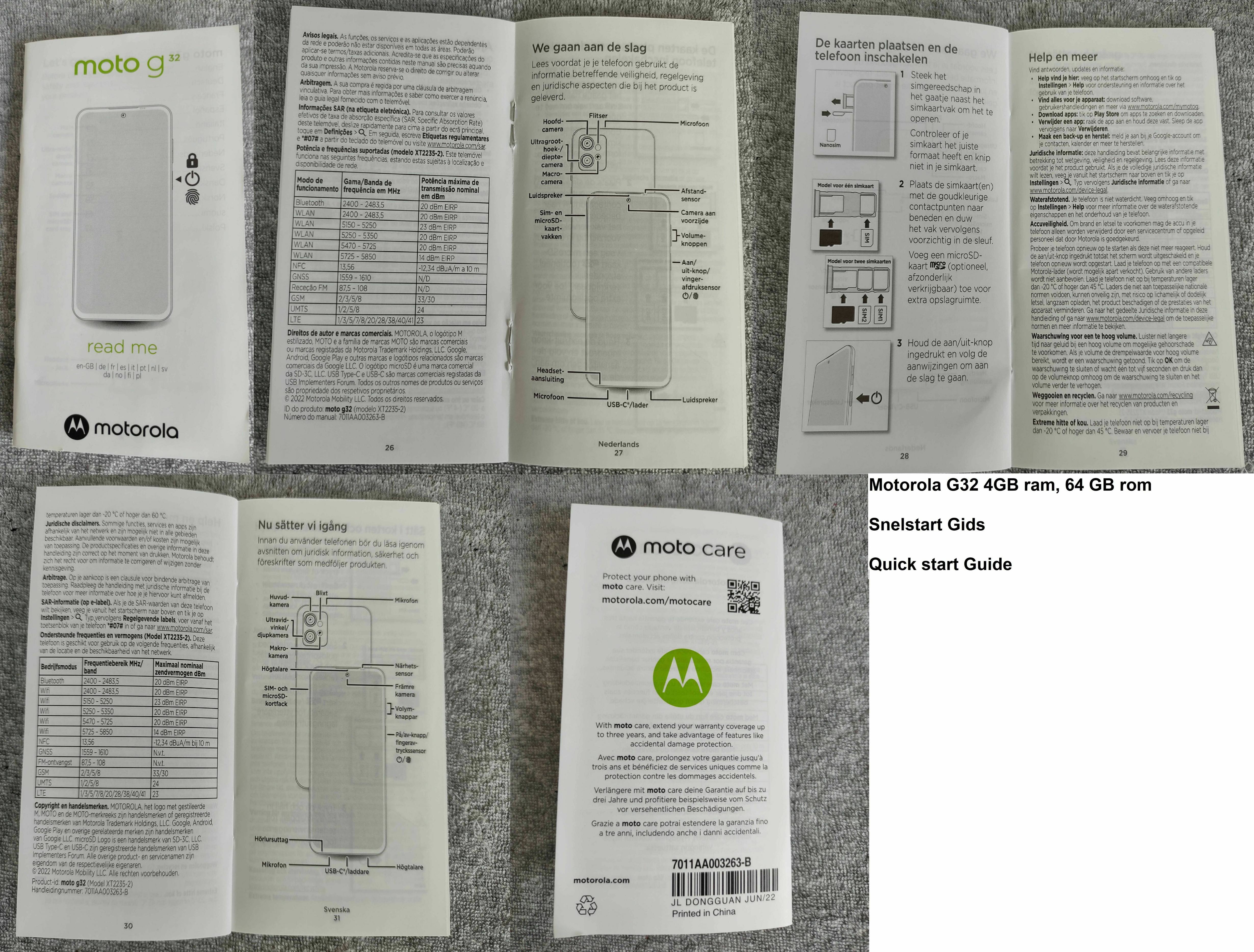 Motorola Moto G32, 4GB ram, 64GB opslag Grijs - Antonio di - Product ...