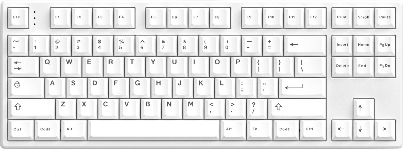 Hello Ganss HS87T, Cherry MX Brown, Qwerty US, Wit - MartinMeijerink ...