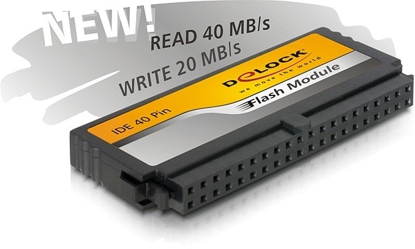 Delock IDE Flash Module 40Pin Vertical 1GB kopen? - Prijzen - Tweakers