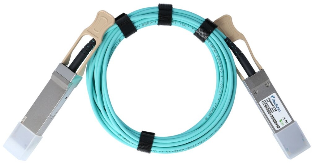 BlueOptics QSFP-100G-AOC-20M-BO Rood, Zilver: beste prijs - Tweakers