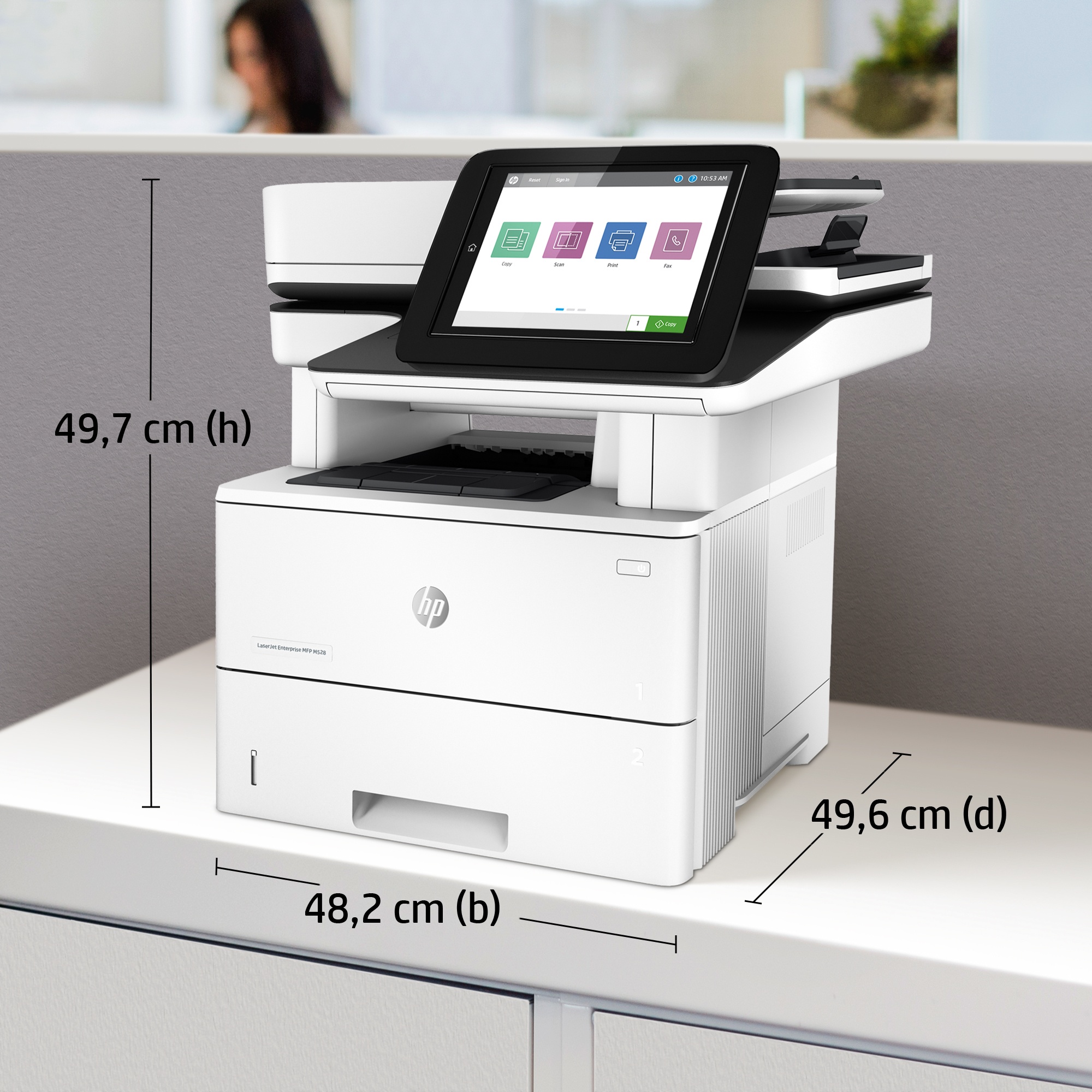 Specificaties van HP LaserJet Enterprise MFP M528dn - Tweakers