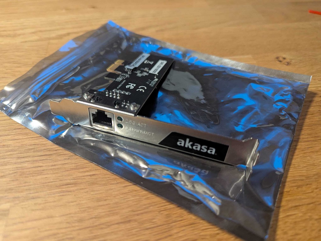 Akasa AK-PCCE25-01 2.5 Gigabit PCIe Network Card aangeboden - Vraag ...