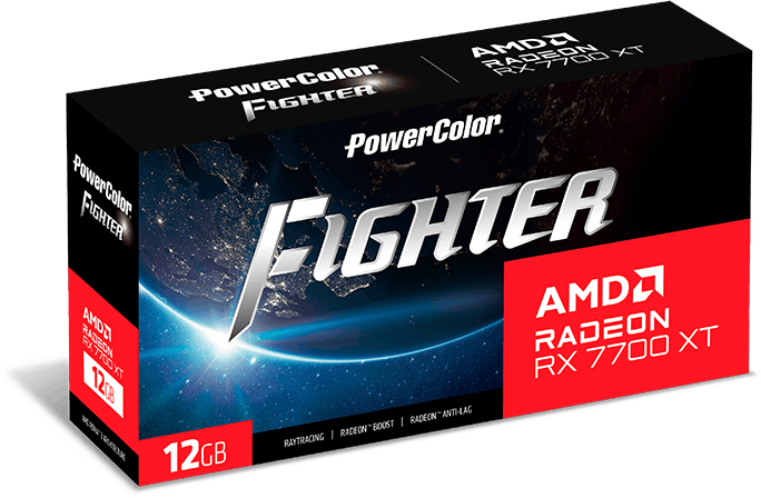 Specificaties van Powercolor Fighter AMD Radeon RX 7700 XT 12GB GDDR6 ...