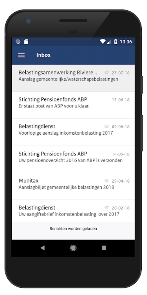 Berichtenbox-app laat gebruiker overheidspost op Android- en iOS-apparaten lezen - Tweakers