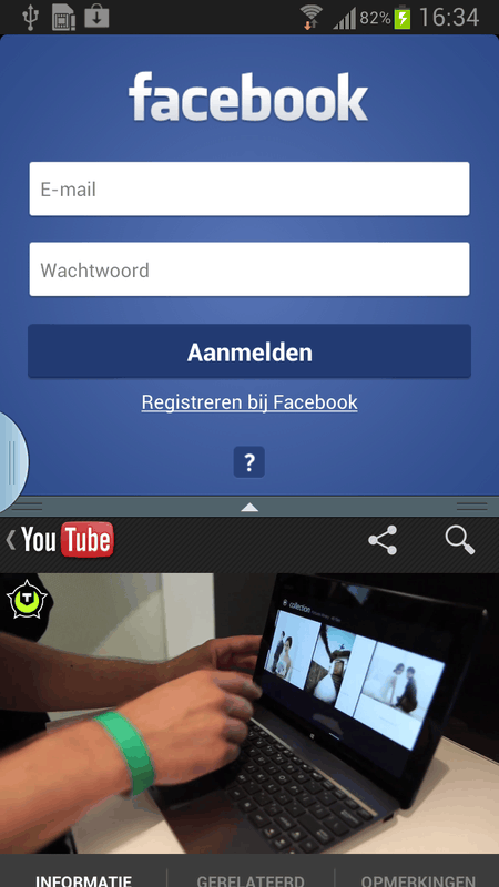 Update voegt splitscreen-functie toe aan Samsung Galaxy Note II - Tweakers
