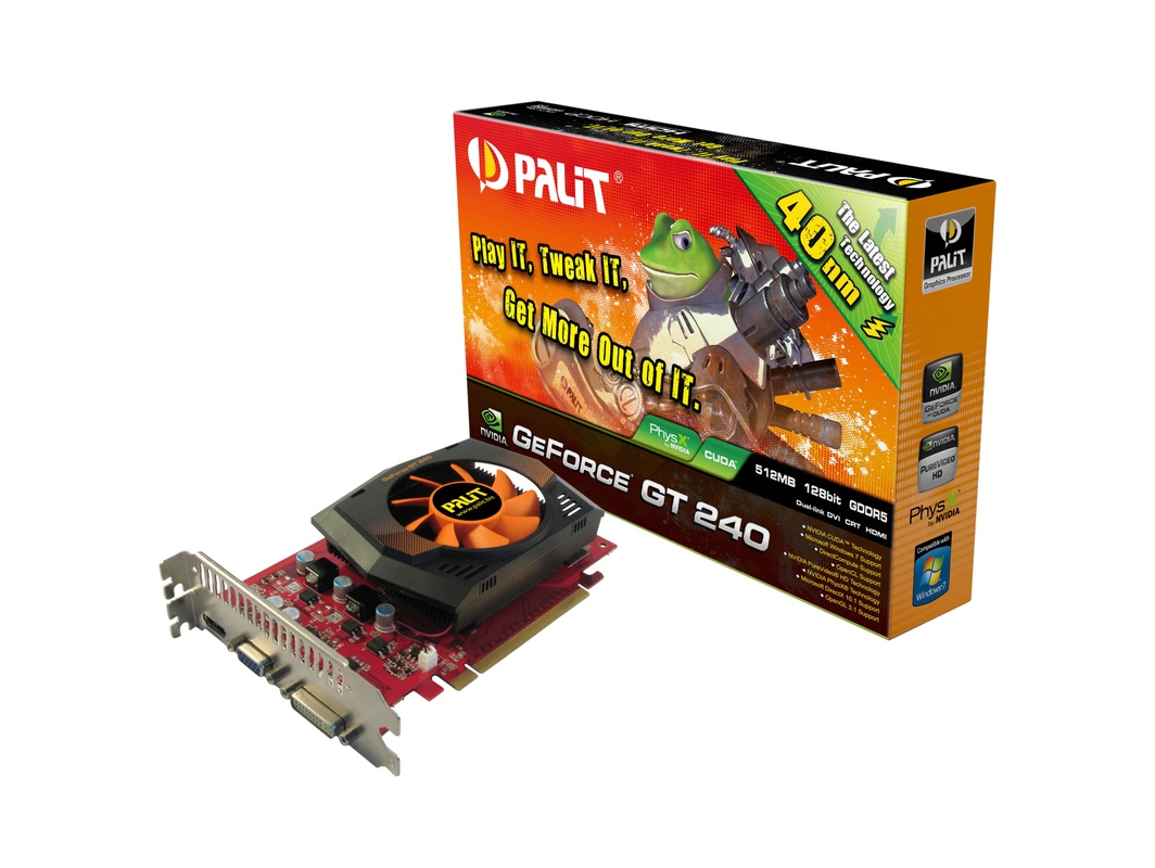 Specificaties van Palit GeForce GT 240 (512MB GDDR5) - Tweakers