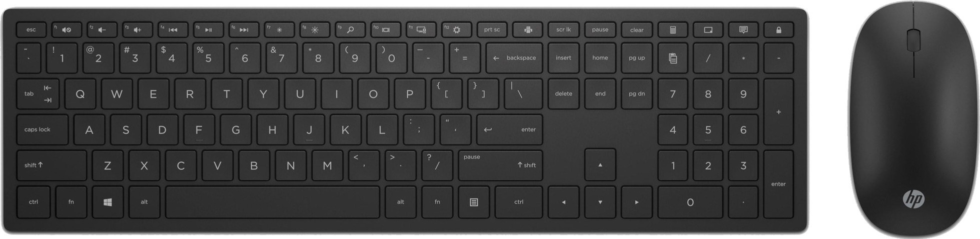 HP Pavilion Wireless Keyboard and Mouse 800 (DE) Zwart: beste prijs ...