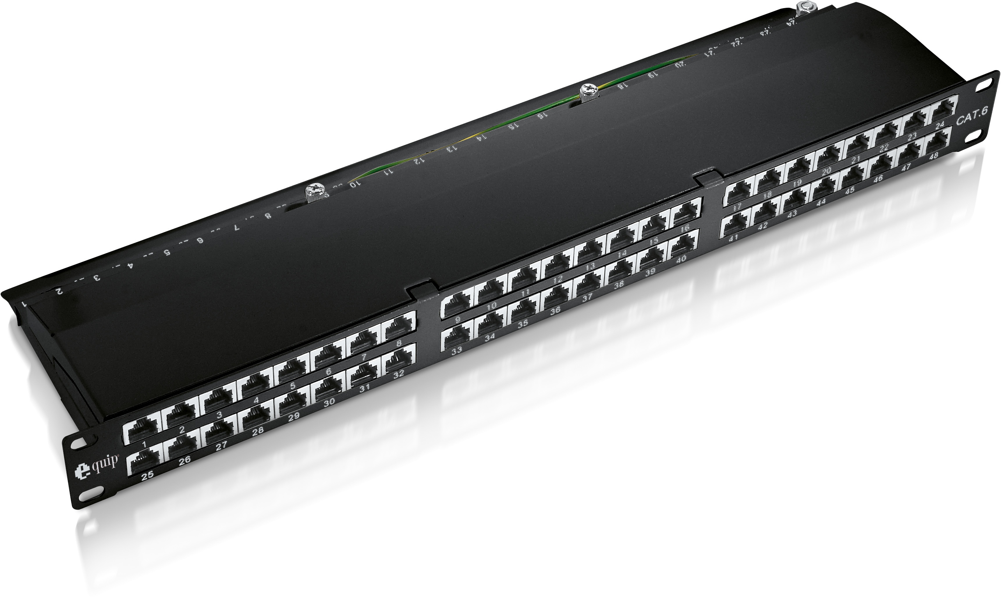 Specificaties van Equip Patch Panel 19 Cat.6 Class E 48-Port (Zwart ...
