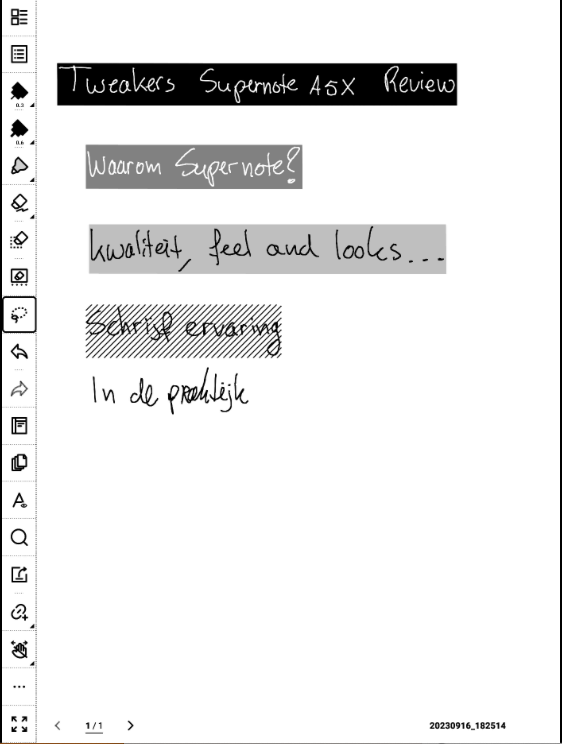 SuperNote A5 X - RJVG - Product reviews - Tweakers