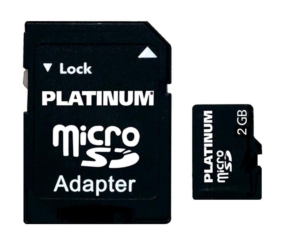 Specificaties van Platinum 2GB microSD + Adapter - Tweakers