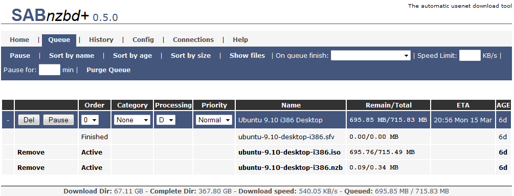 SABnzbd - CodeCaster - Product reviews - Tweakers