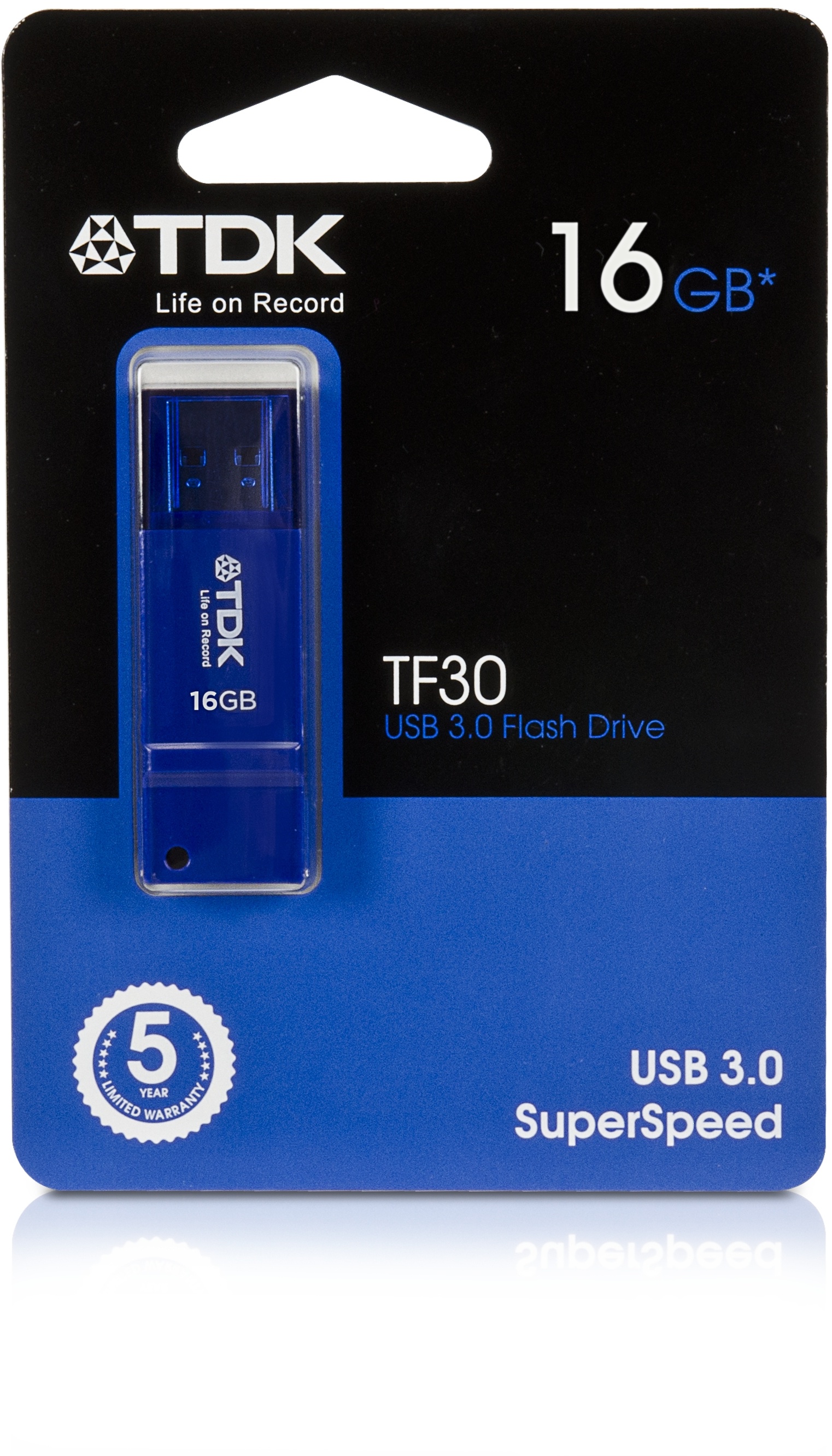 TDK TF30 16GB Blauw - Kenmerken - Tweakers