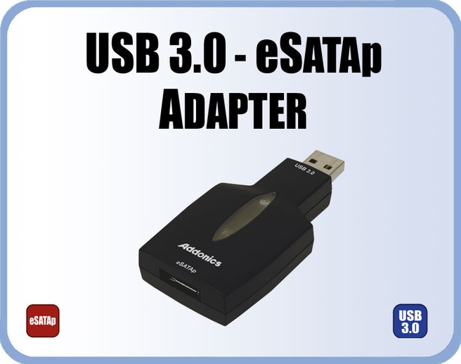 Addonics ADU3ESA USB 3.0 eSATAp Adapter - Kenmerken - Tweakers