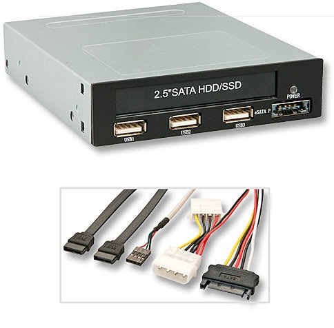 Specificaties van Lindy 3.5" Modular bay for 2.5" HDD/SSD with USB ...