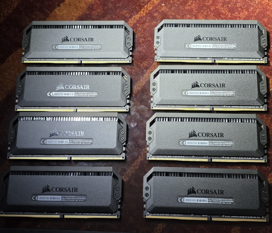 128GB Corsair Dominator Platinum RGB CMT128GX4M8X3600C18 aangeboden ...