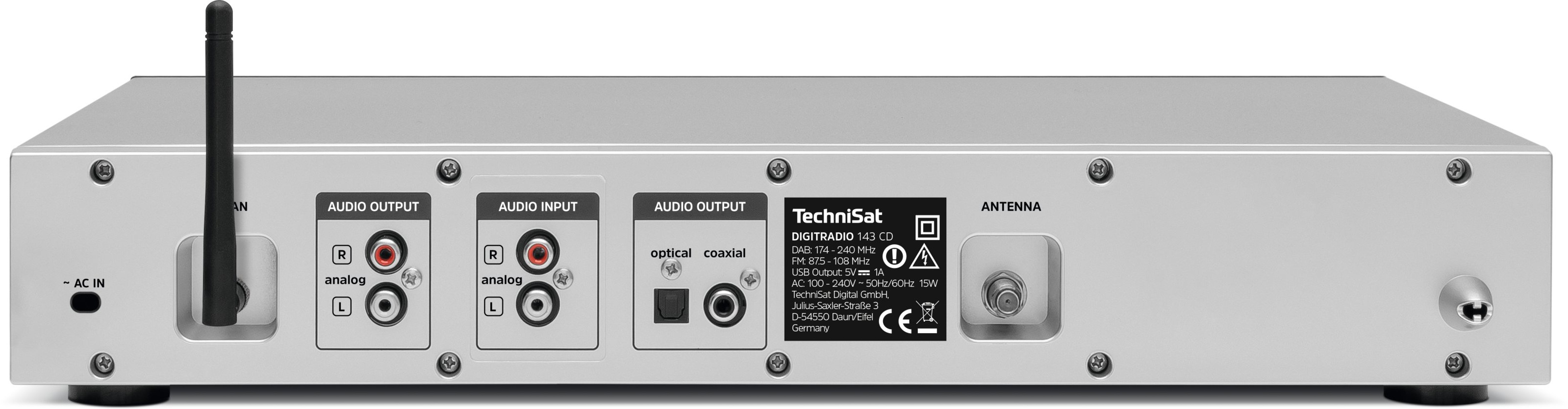 Specificaties van Technisat DigitRadio 143 CD (V3) Zilver - Tweakers