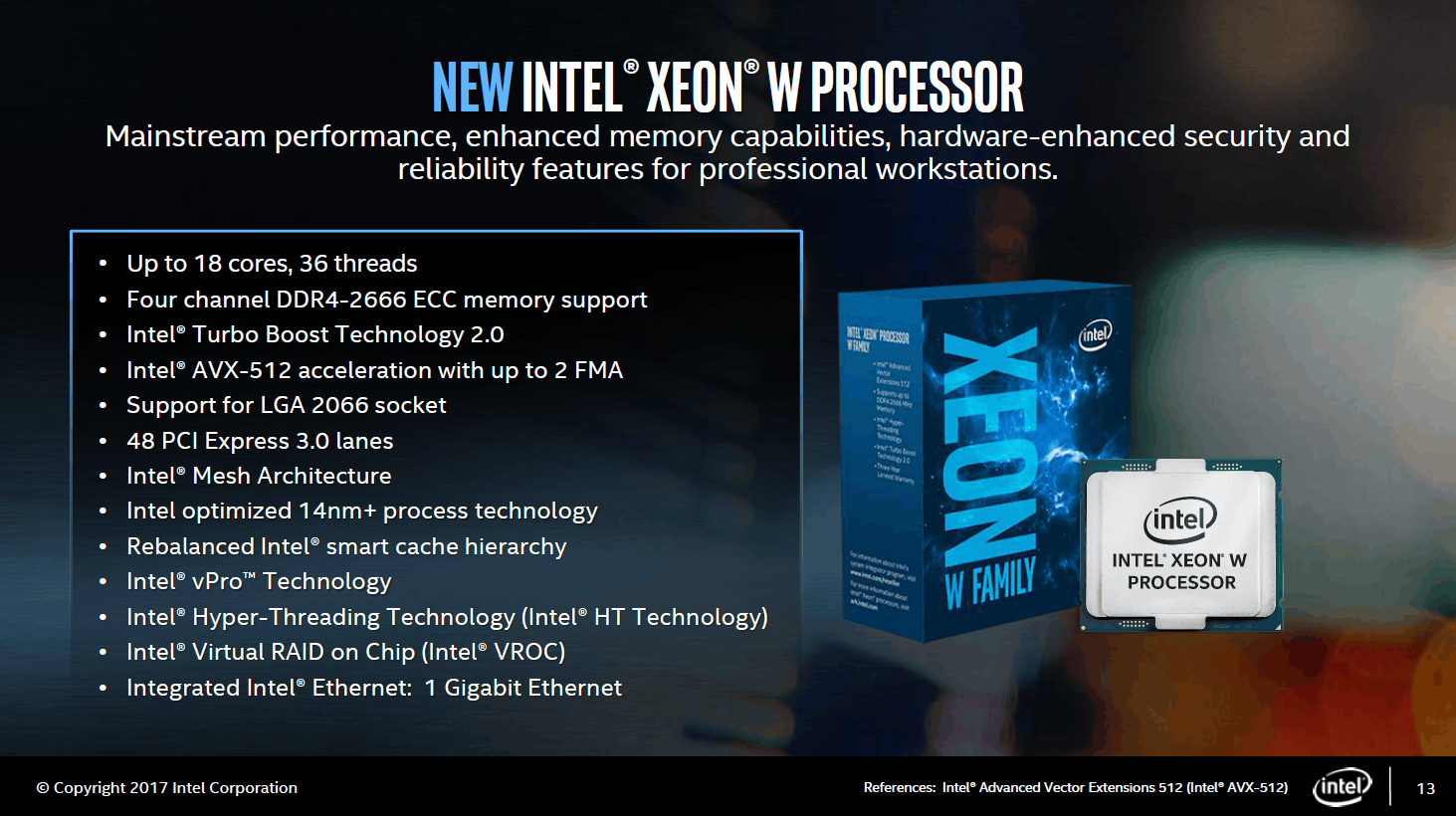 Intel presenteert Xeon W-processors voor workstations - Tweakers