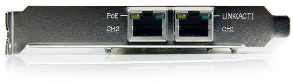 Startech.com Dual Port PCI Express Gigabit Ethernet PCIe-netwerkkaart adapter PoE/PSE ...