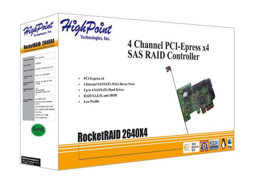 Highpoint RocketRAID 2640x4: beste prijs - Tweakers