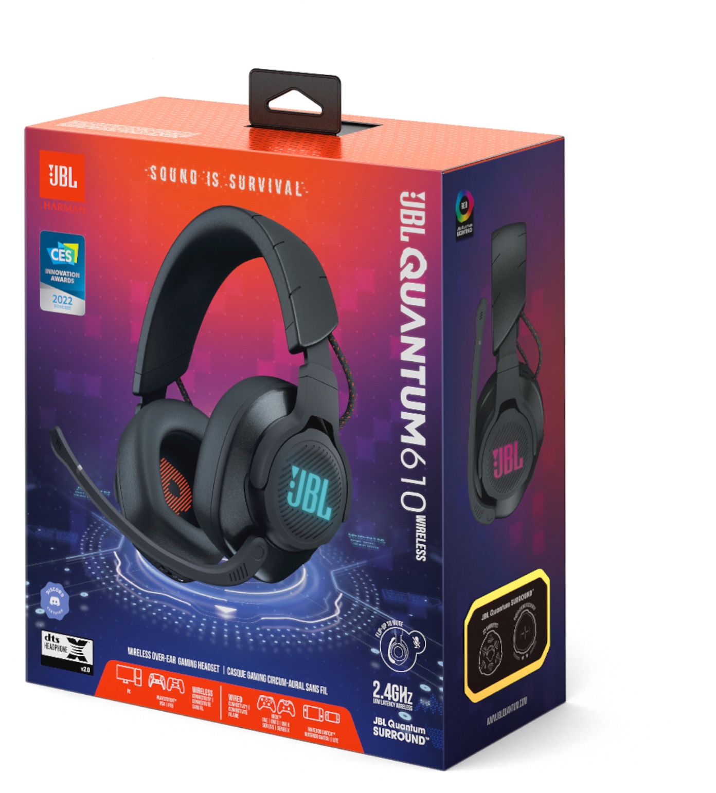 Specificaties van JBL Quantum 610 Wireless (Zwart) - Tweakers