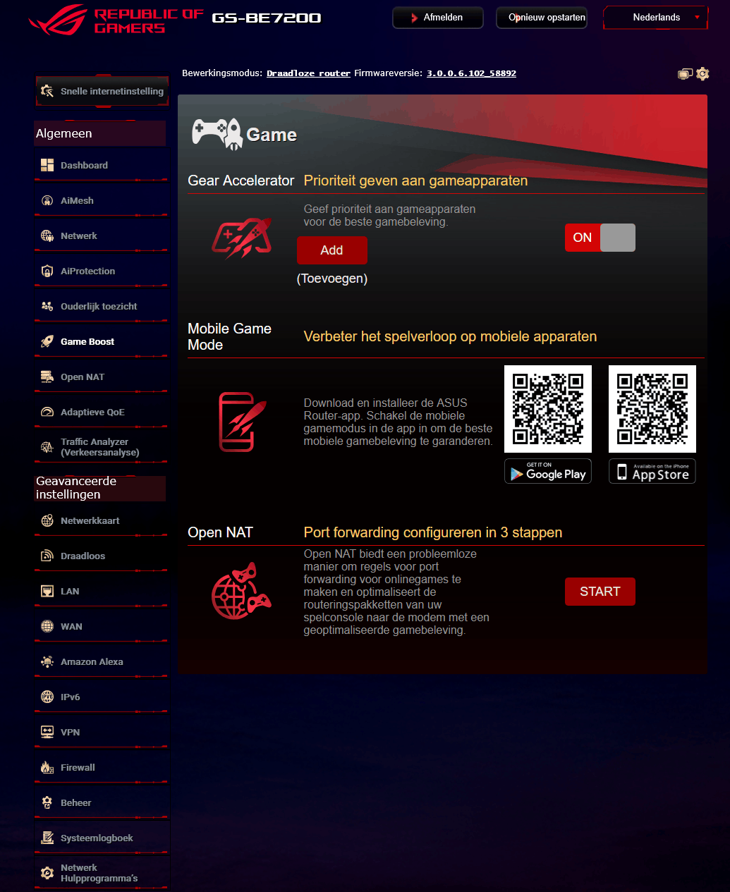 Gamerouter ASUS ROG Strix GS-BE7200 Review - Tweakers