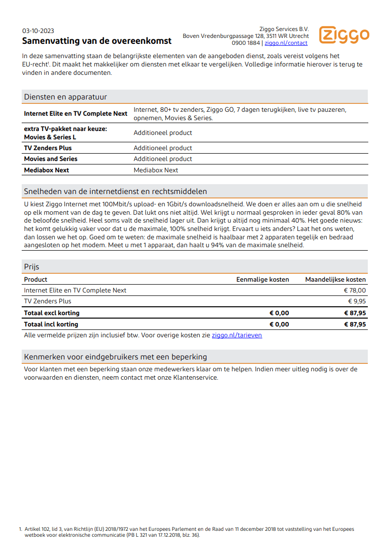 [Ziggo] Ervaringen & Discussie - Deel 10 - Internet en hosting - GoT